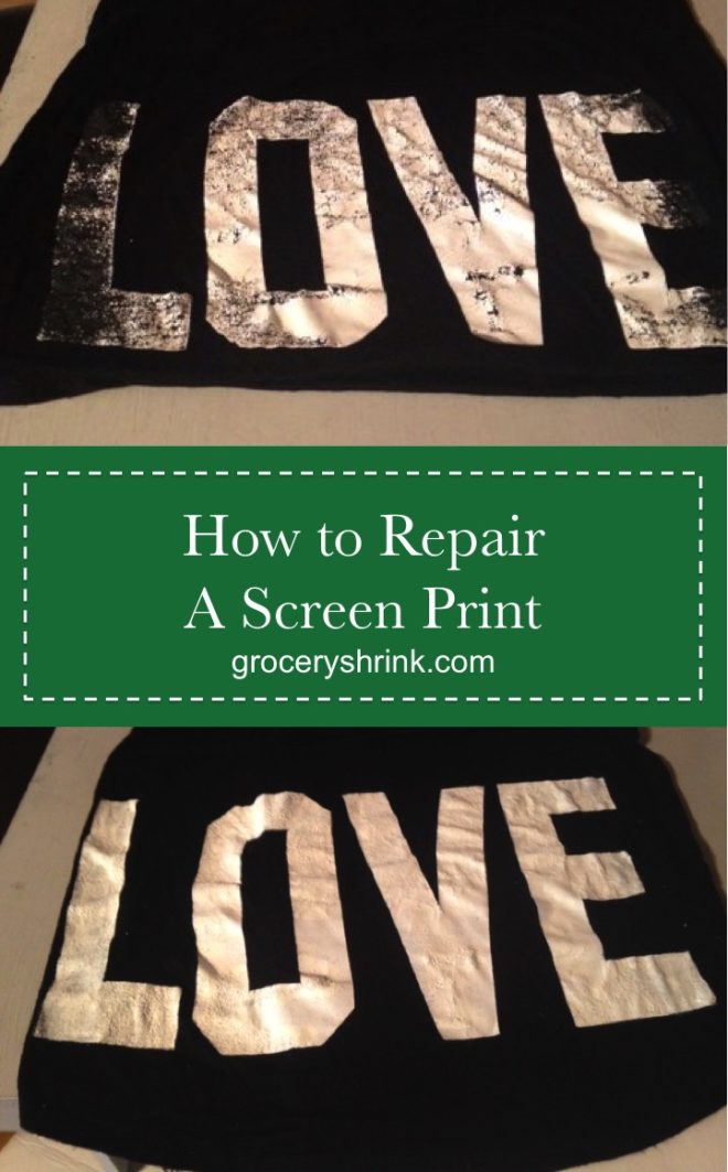 How to Repair a Screen Print – Grocery Shrink